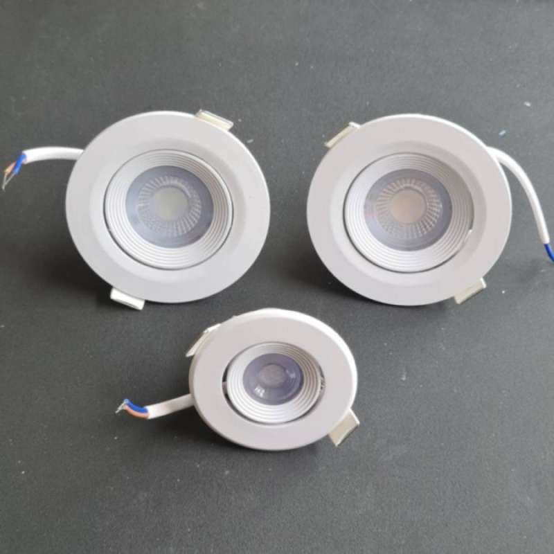 Jual Lampu Led Downlight Dimmable Kecil 7w 7 Watt Dengan Kap / Housing ...