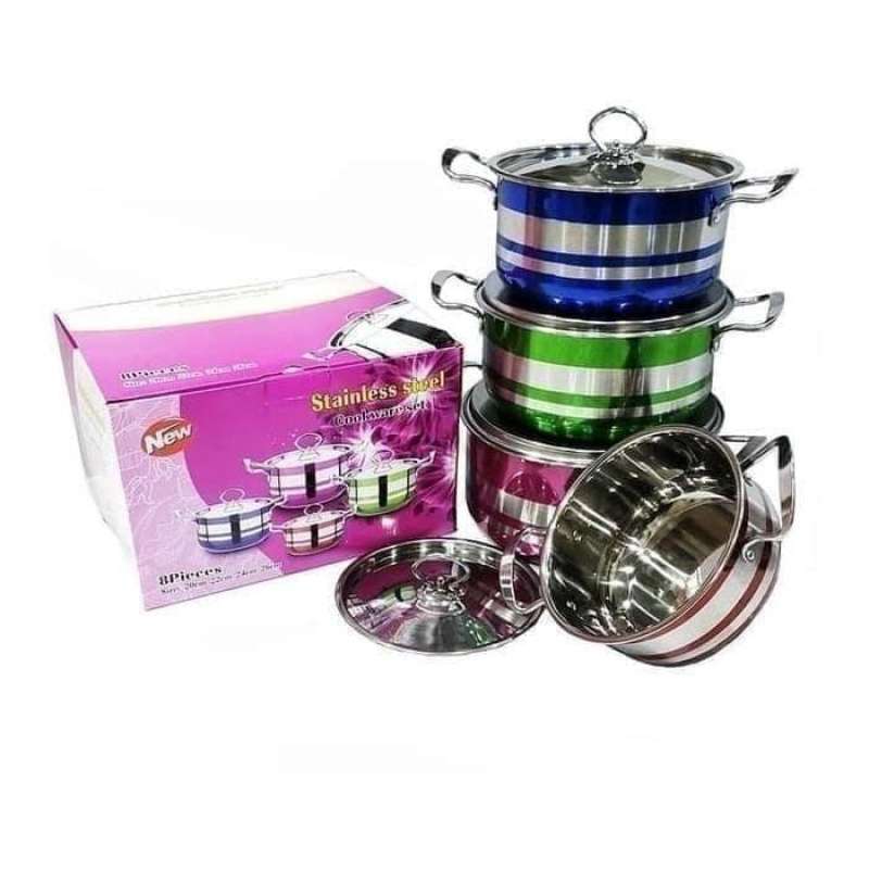 Jual Panci Warna Warni Stainless Steel Cookware Set Dapur Alat Masak ...
