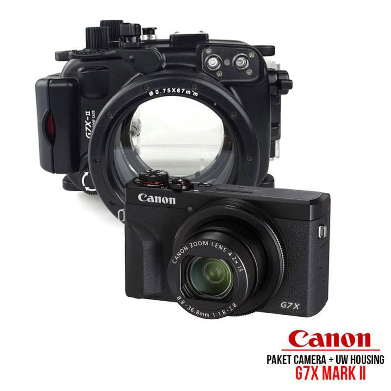 Promo Paket Canon PowerShot G7X Mark II + UW Housing SeaGlove / Kamera ...