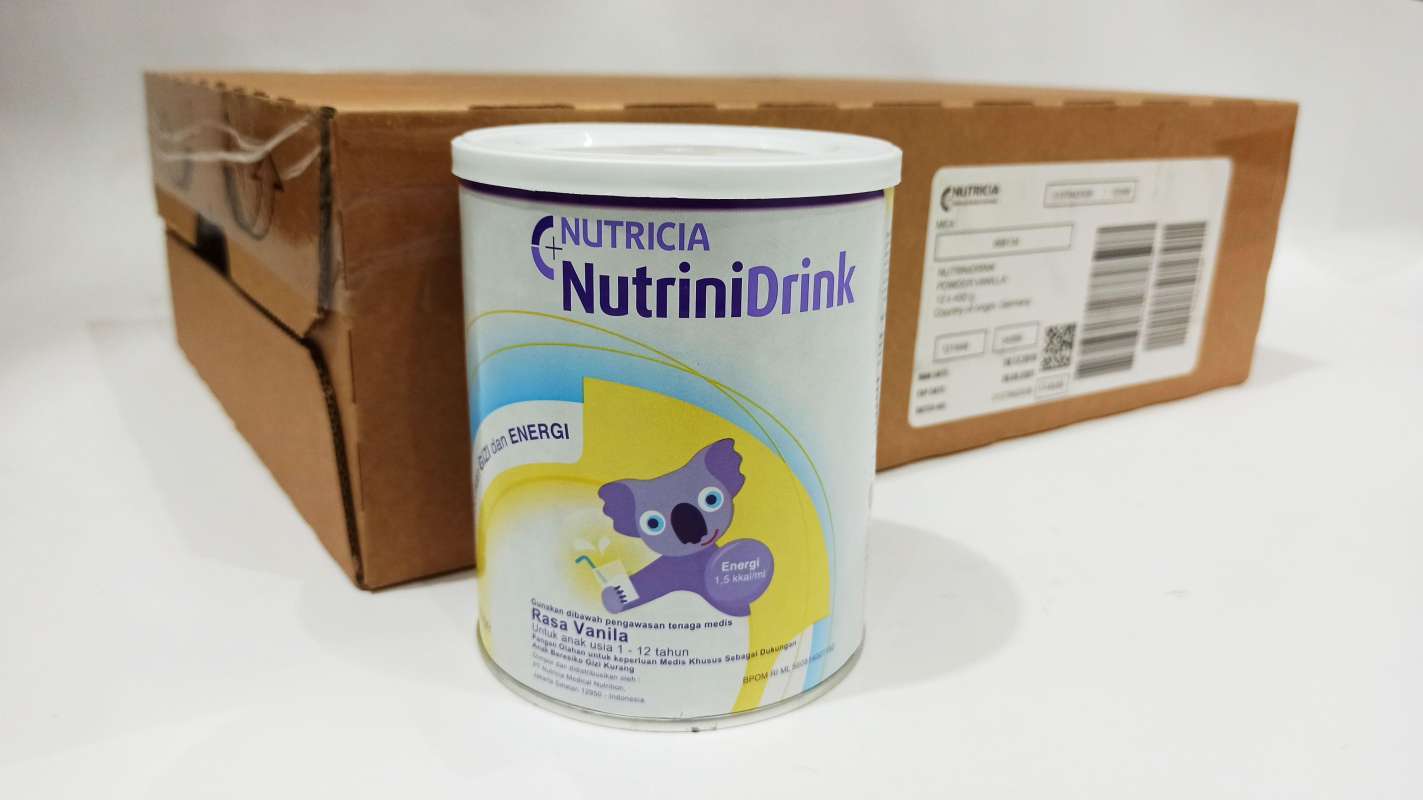 Jual Nutrinidrink Vanilla Susu Bubuk Kemasan Kaleng [1 Karton/12x400g ...