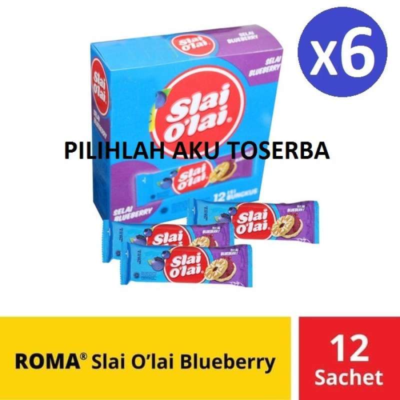 Jual Mayora Biskuit Roma Slai O'lai Blueberry [1 Paket isi 6 Box] di ...