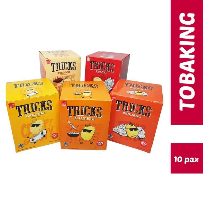 Promo Tricks Biscuit Kentang Box Isi 10 Potato Baked Chip Crisps Halal ...