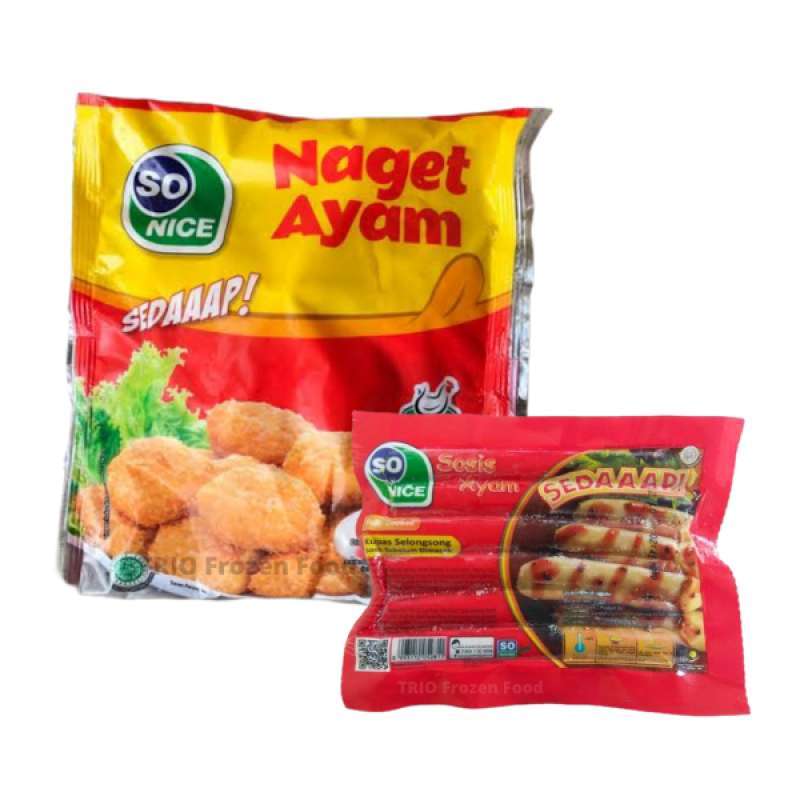 Jual Paket So Nice Sedap Nugget [250 g] + So Nice Sedap Sosis [375 g ...