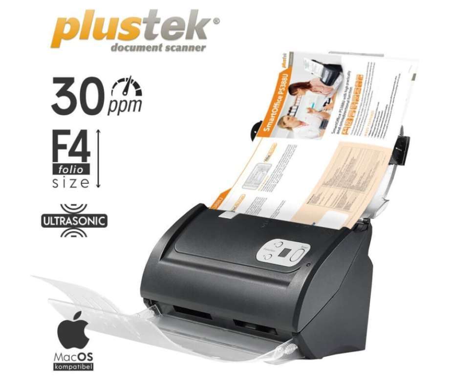 Jual Scanner PLUSTEK SmartOffice PS388U Folio/F4 30 ppm ADF di Seller ...