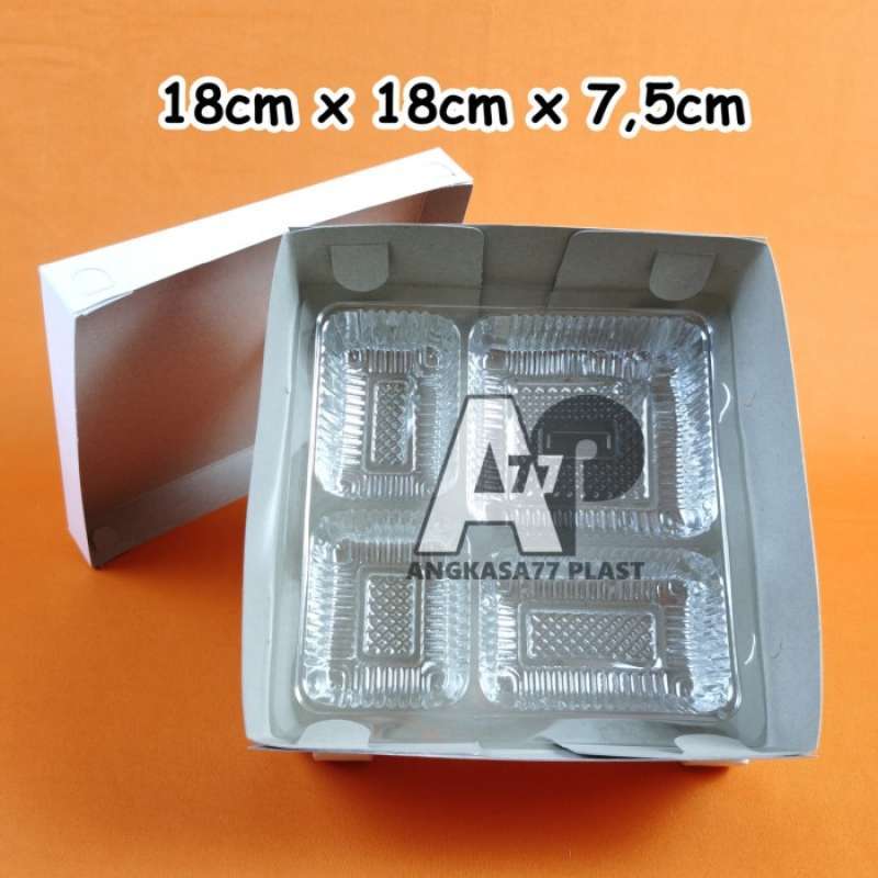 Promo Dus Nasi Polos Tebal 400Gram / Dus Besek / Dus Mika Dalaman 18 ...