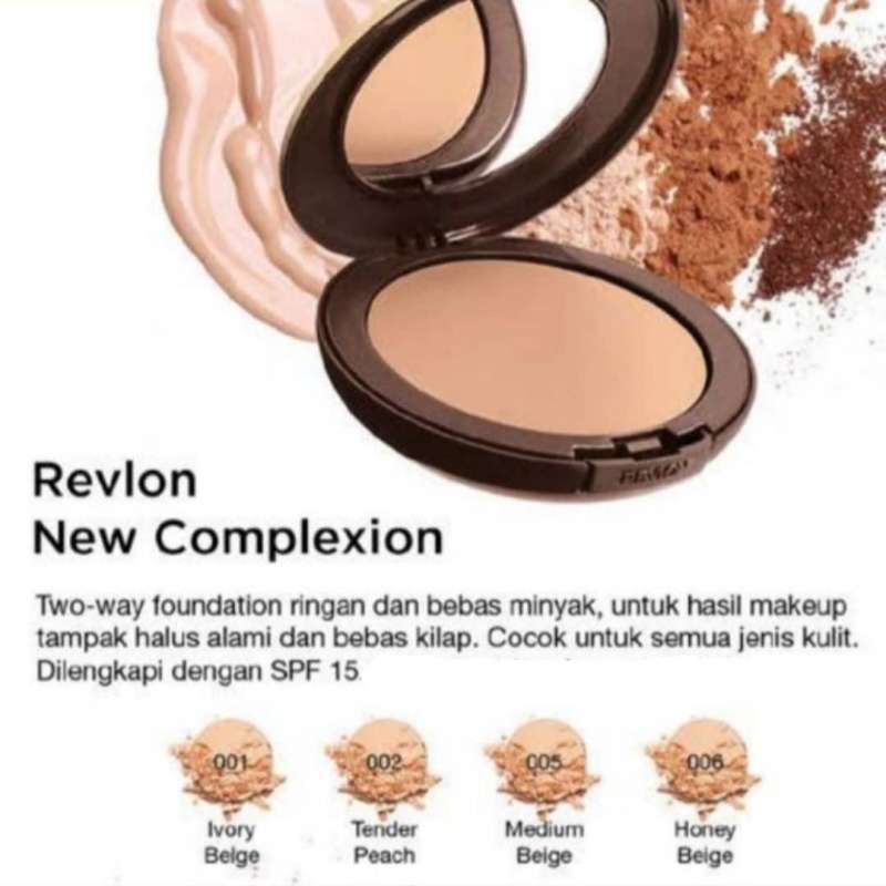 Promo Revlon New Complexion 2 Way Foundation 12gr Bedak Foundation ...