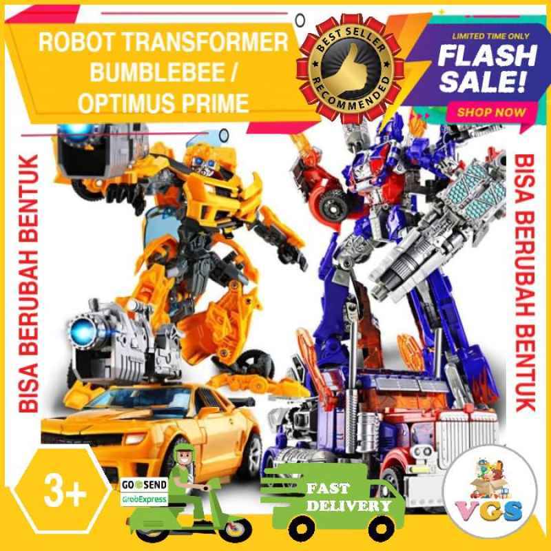 Jual Mainan Anak Laki-laki Robot Robotan Transformer Bumblebee Optimus Prime Di Seller Variety ...