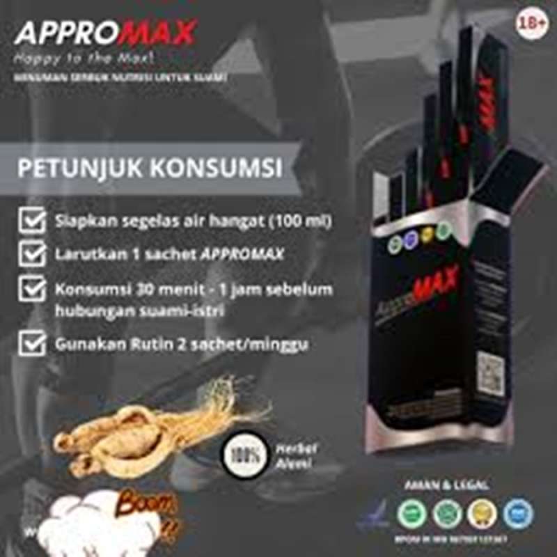 Promo Appromax Original Bpom Obat Kuat Seks Pria Minuman Serbuk ...