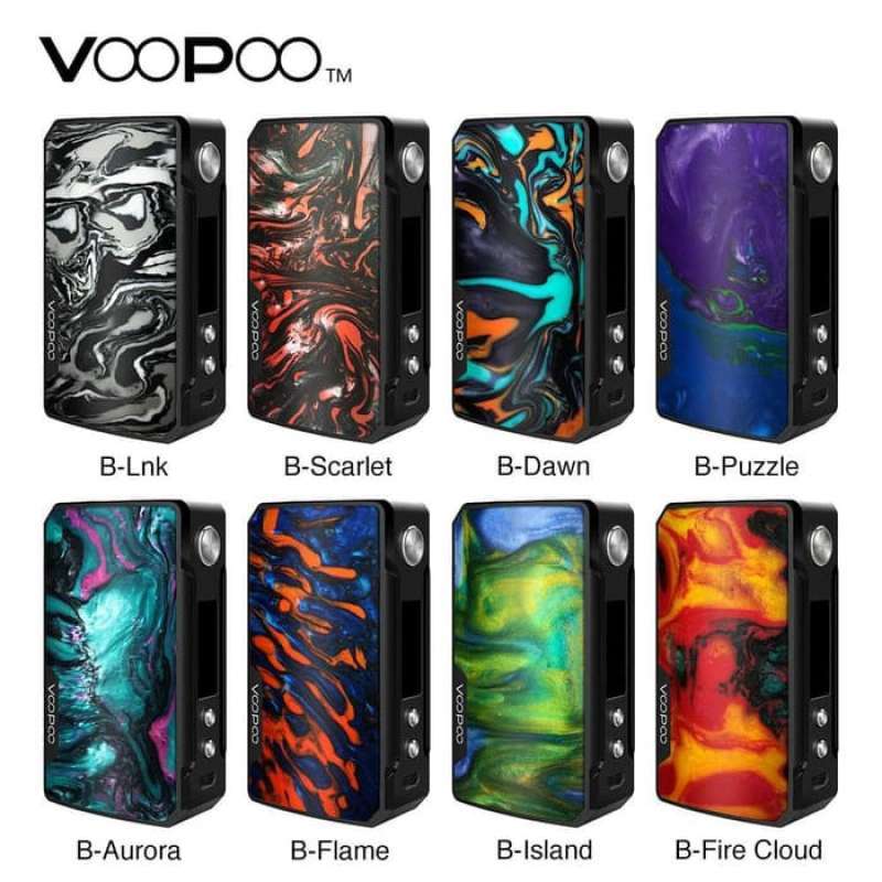 Jual Authentic Voopoo Drag 2 Box Mod Only 177w Vape Vapor Vaporizer Di ...