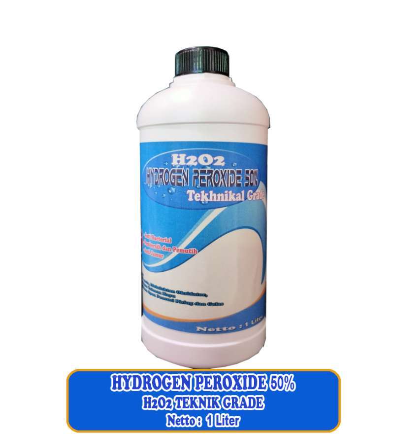 Jual Hydrogen Peroxide 50% Tehnikal Grade (H2O2) [1 Liter] - Clear di ...