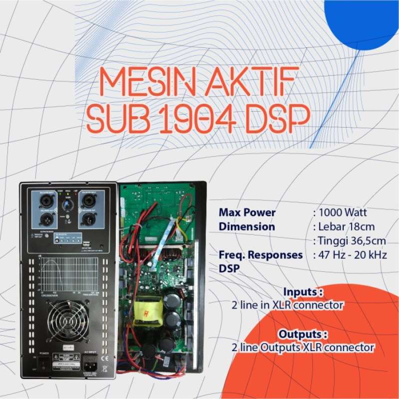 Jual Cahaya Musik mesin speaker aktif / power kit Aktif 1904 DSP ...