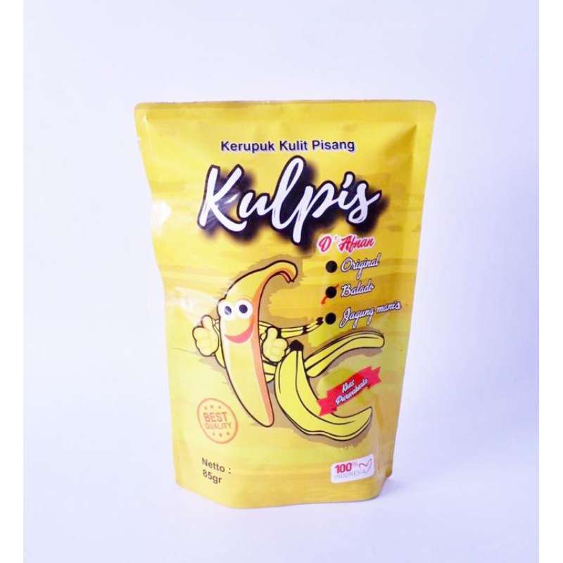 Jual Kulpis Kerupuk Kulit Pisang rasa balado [85gr] Khas Purwakarta di ...