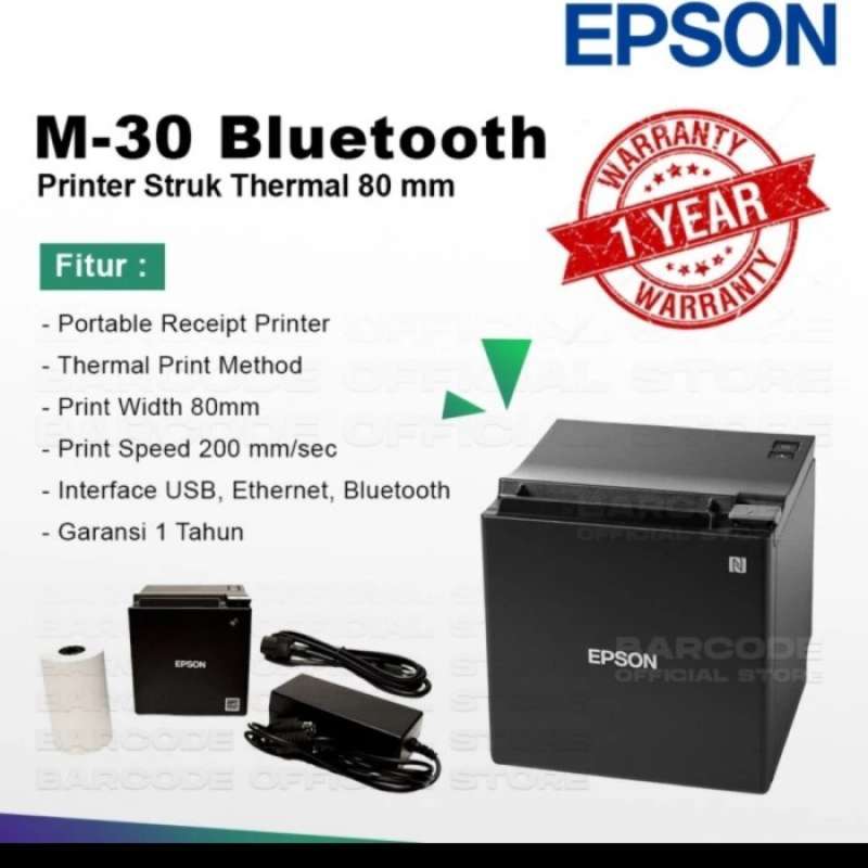 Promo PRINTER THERMAL TM-M30 | ANDROID & IOS ( USB LAN BLUETOOTH NFC ) Diskon 23% di Seller ...
