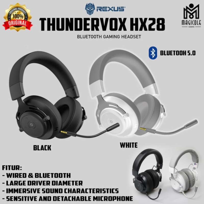 Promo Rexus Thundervox Stream Hx28 / Hx-28 Bluetooth Gaming Headset ...
