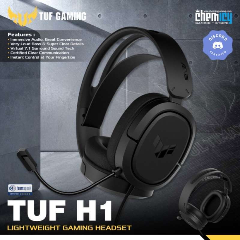 Promo Asus TUF H1 7.1 Surround Sound Gaming Headset Diskon 50% di Seller MARKmarket - Kota ...