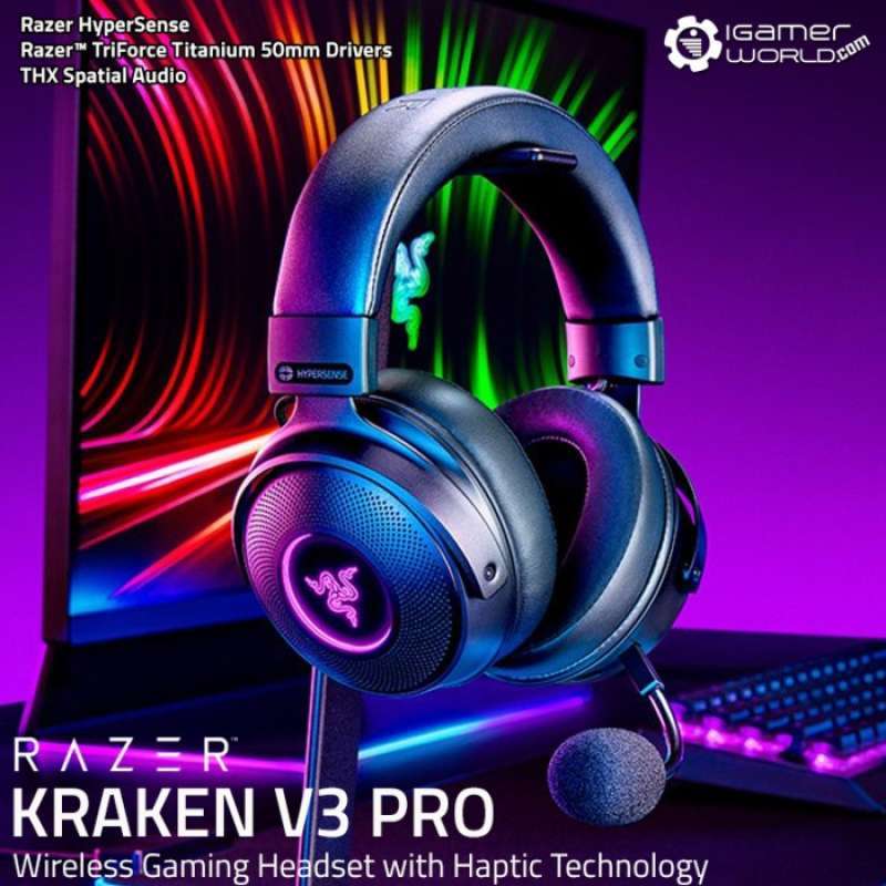 Promo Razer Kraken V3 PRO Wireless Gaming Headset with Haptic ...