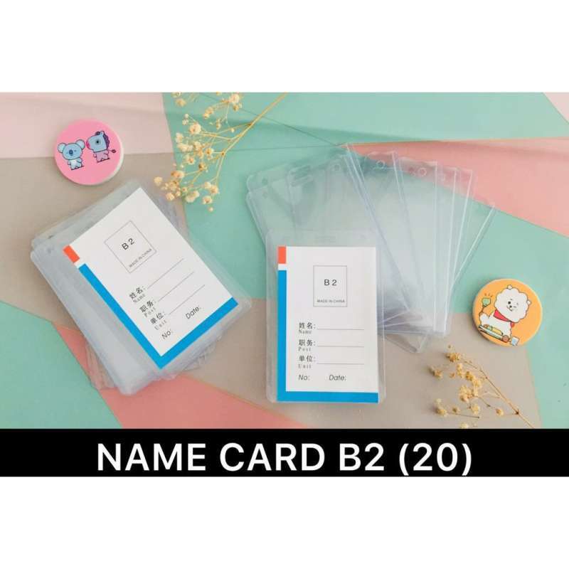 Jual PLASTIK ID CARD B2 / NAME TAG PANITIA / ANGGOTA / NAME TAG UJIAN ...