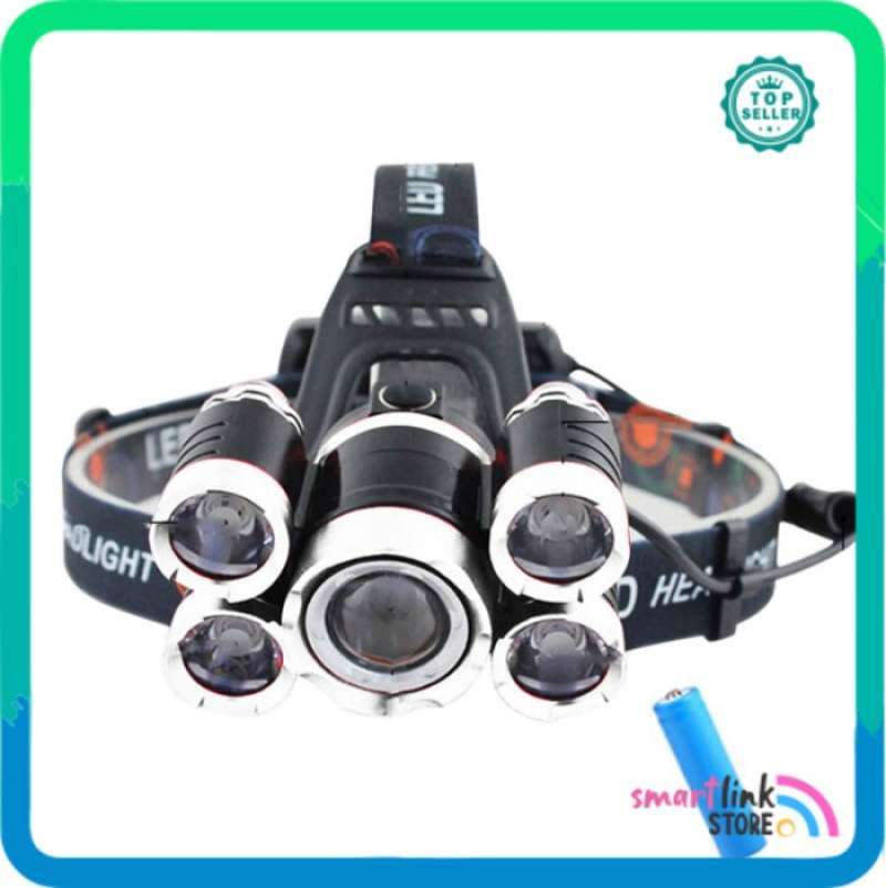 Promo TaffLED Headlamp Light Cree XML T6+4XPE 40000Lumen 18650+Charge ...