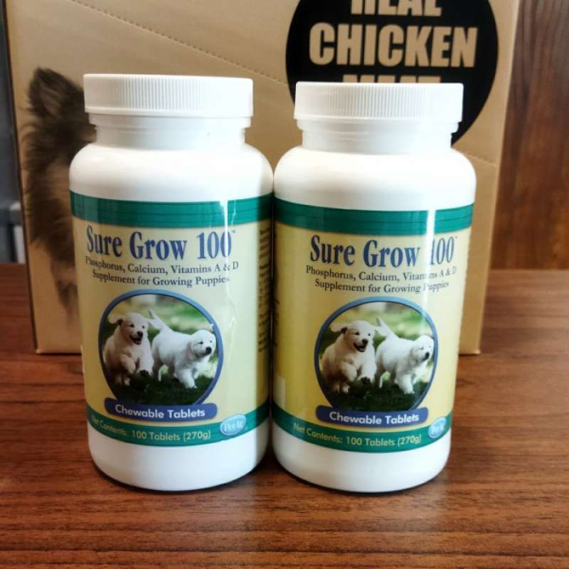 Jual vitamin anjing sure grow 100 tablets di Seller Kaeliee Shop ...