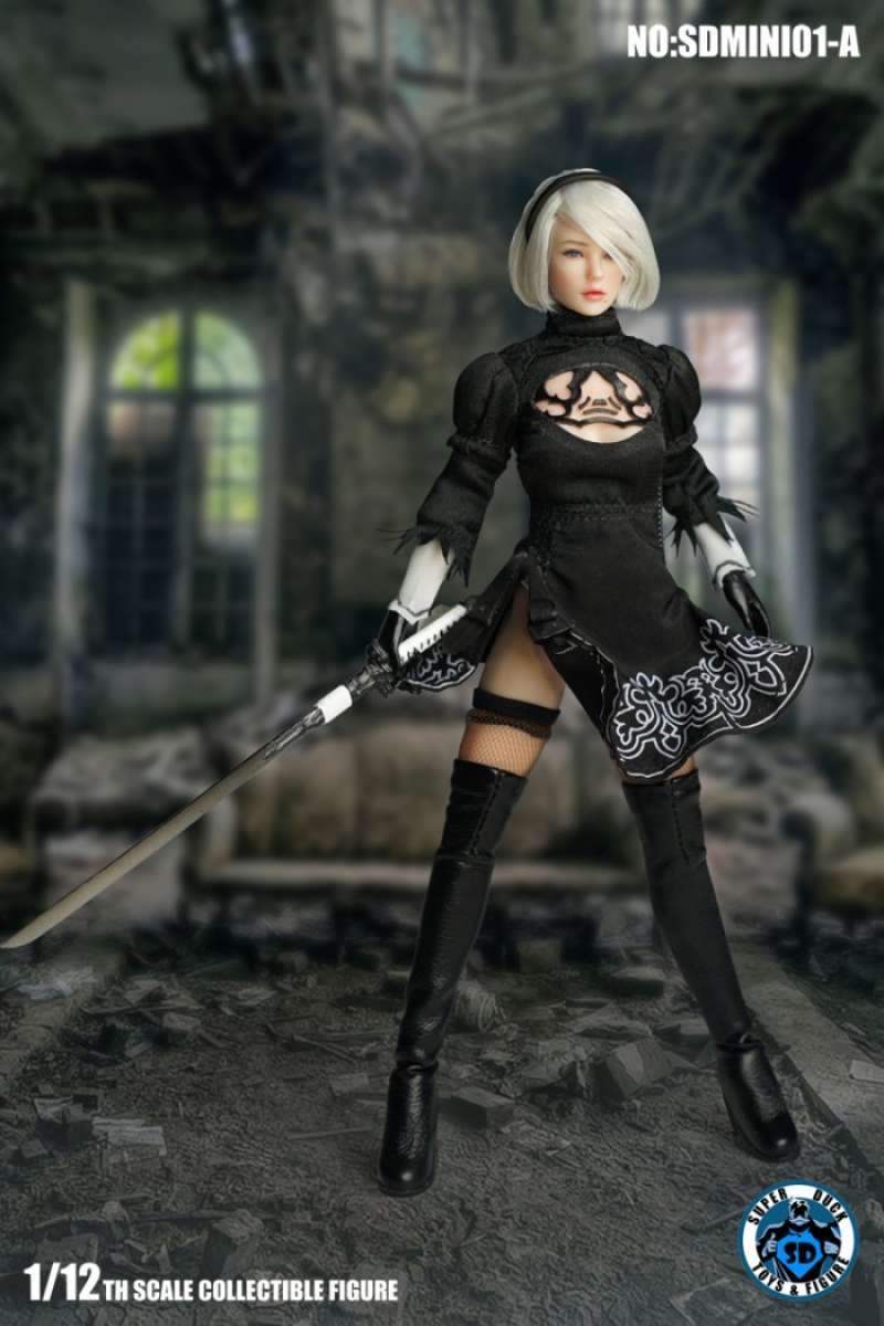 Promo Super Duck Sdmini01 Nier Automata 2b Cosplay Tbleague Phicen 1/12 ...