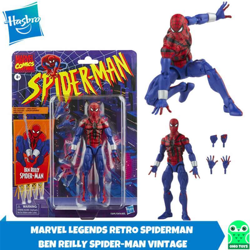 Promo Marvel Legends Retro Wave Spider-man Ben Reilly Spiderman Vintage ...