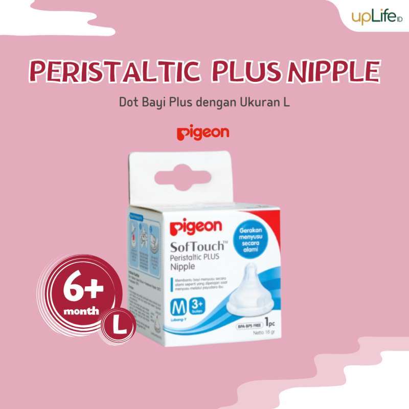Jual Pigeon Peristaltic Plus Nipple 1 Box Dot Bayi di Seller UpLifeID ...