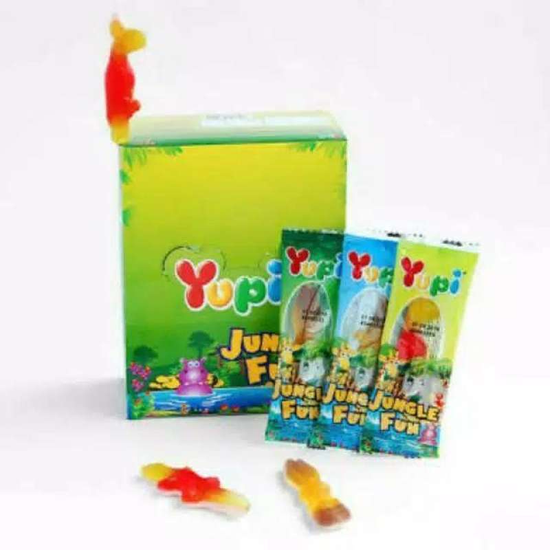 Jual Permen Yupi Jungle Fun box isi 24 pcs di Seller GlennGioShop ...