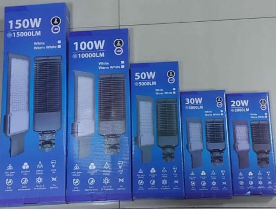 Promo Lampu Jalan PJU LED Tipis 20 Watt Diskon 23% di Seller Thunder ...