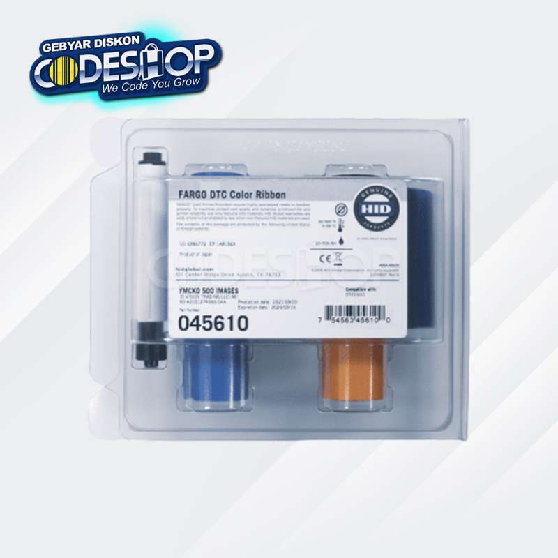 Jual Fargo Dtc1500 Ribbon Color 045610 Ymcko 500 Images Print Tinta ...