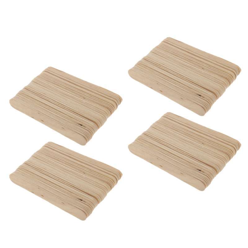 Jual 200x DIY Natural Wood Craft Sticks, Ice Cream Sticks, Wood Plant ...