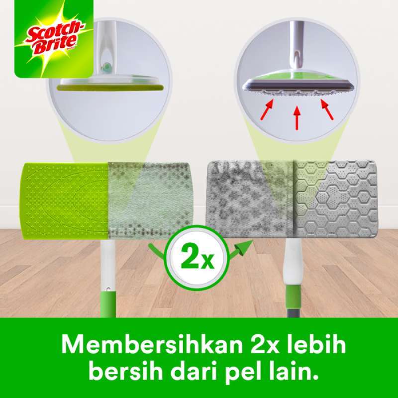 Promo 3m Scotch Brite Easy Sweeper Plus Starter Kit Diskon 35% Di ...
