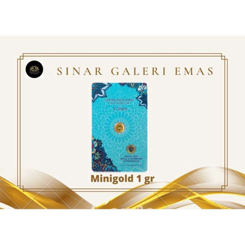 Jual MINIGOLD Reguler Series 1 Gram Kemasan PVC TERMURAH Emas Mini Emas ...