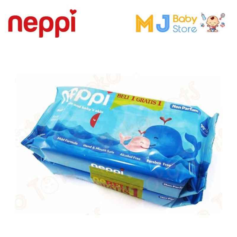 Jual NEPPI Tisu Basah Baby Wipes [Beli 1 Gratis 1 Isi/ 2 x 50 Lembar ...