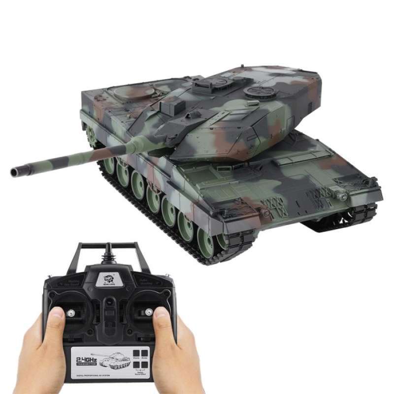 Promo Henglong Rc German Leopard 2A6 Tank 1/16 Remote Control 2.4Ghz ...