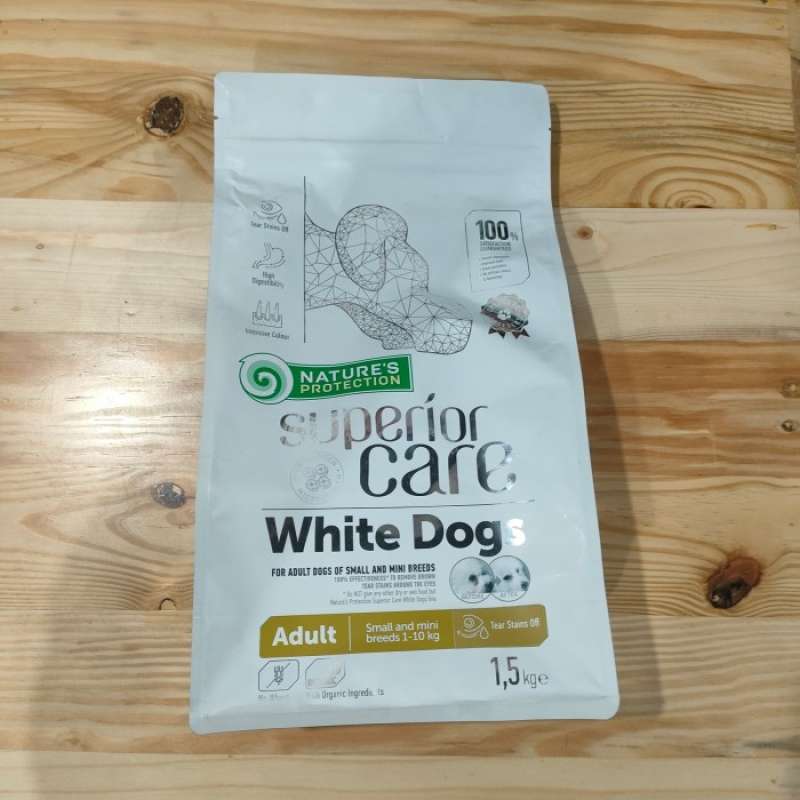 Promo Nature Protection Dog Food White Dog 1,5kg Diskon 29% Di Seller ...