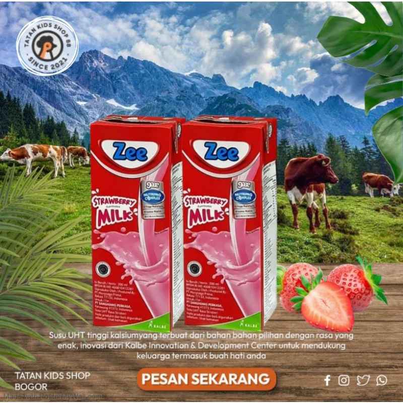 Promo Susu Zee UHT 200ml Ready To Drink RTD Ultra 200ml Diskon 25% di ...