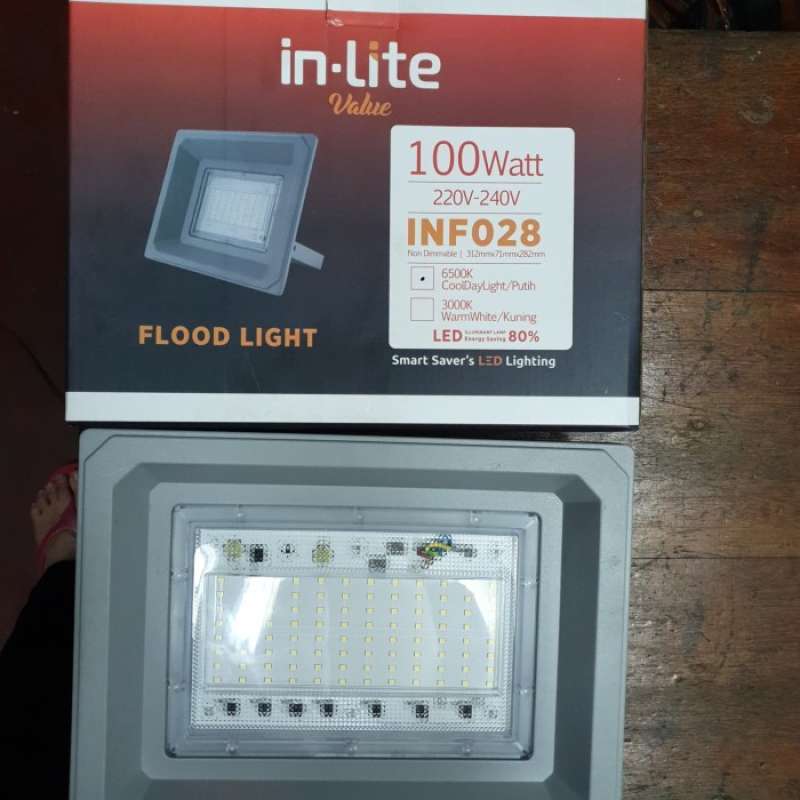 Promo Floodlight LED 100W VALUE - INF028 Diskon 23% di Seller Thunder Store - Kota Jakarta Barat ...