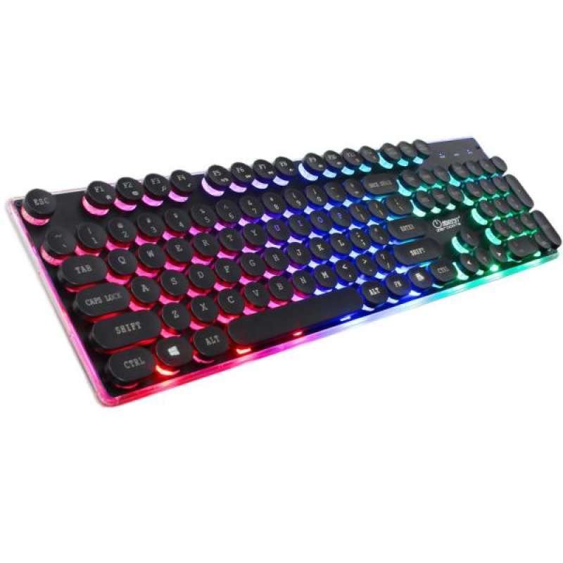 Jual 3 Color Backlit Mechanical Feeling RGB LED 104 Keys Gaming ...