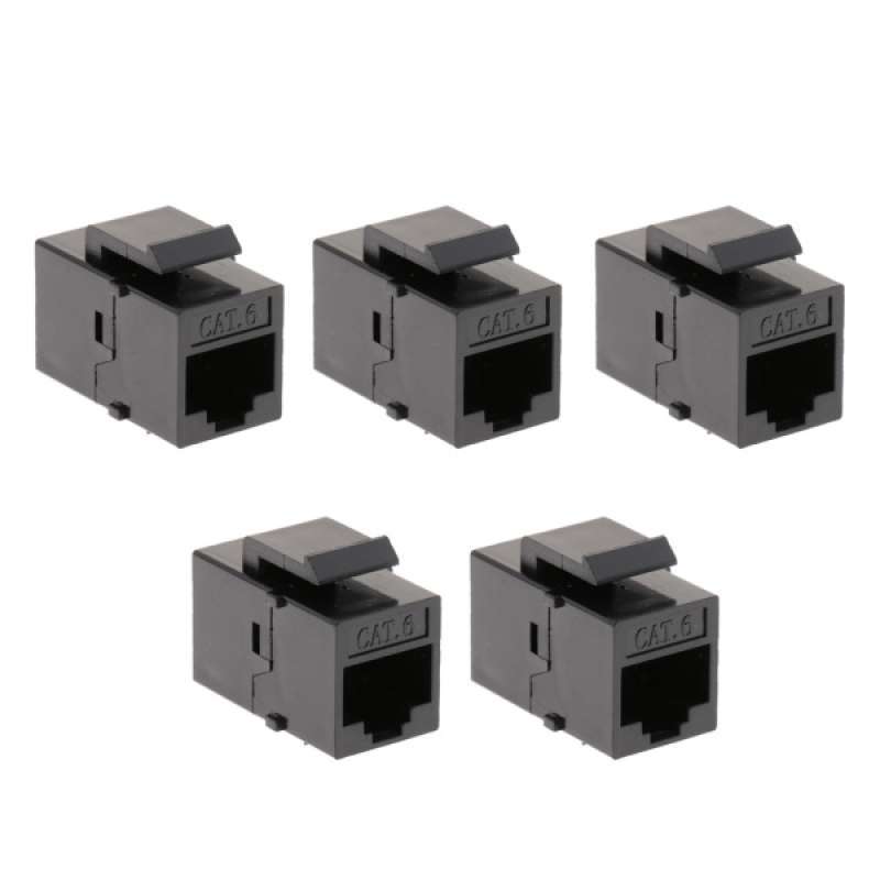 Jual 5x RJ45 Keystone Jack Socket Wall End Plug Cat6 Ethernet LAN ...