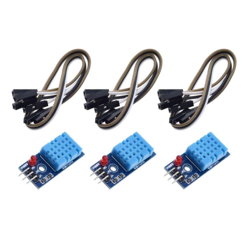 Promo 3x Digital DH11 Temp Humidity Sensor Module with Cable for ...