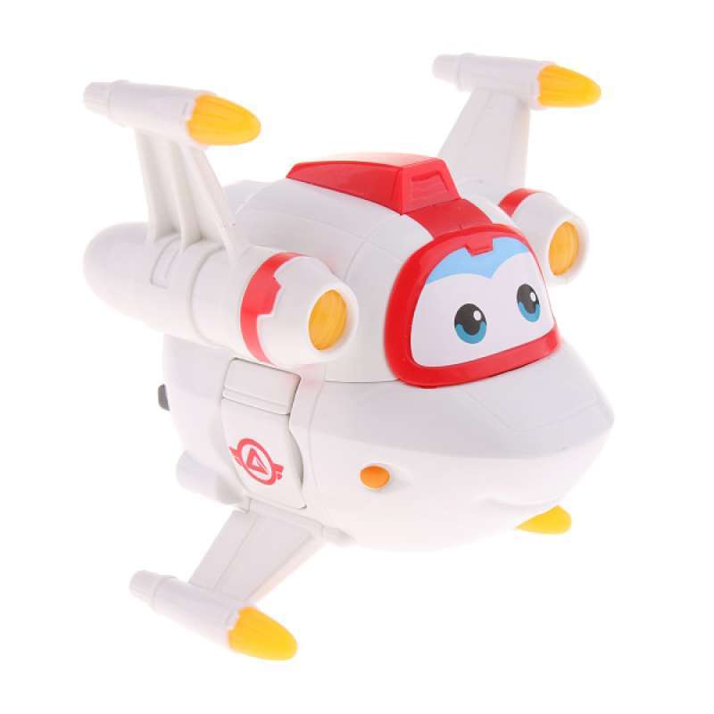 Jual Large SUPER WINGS Transformable Airplane Robot Car Character Toys ...