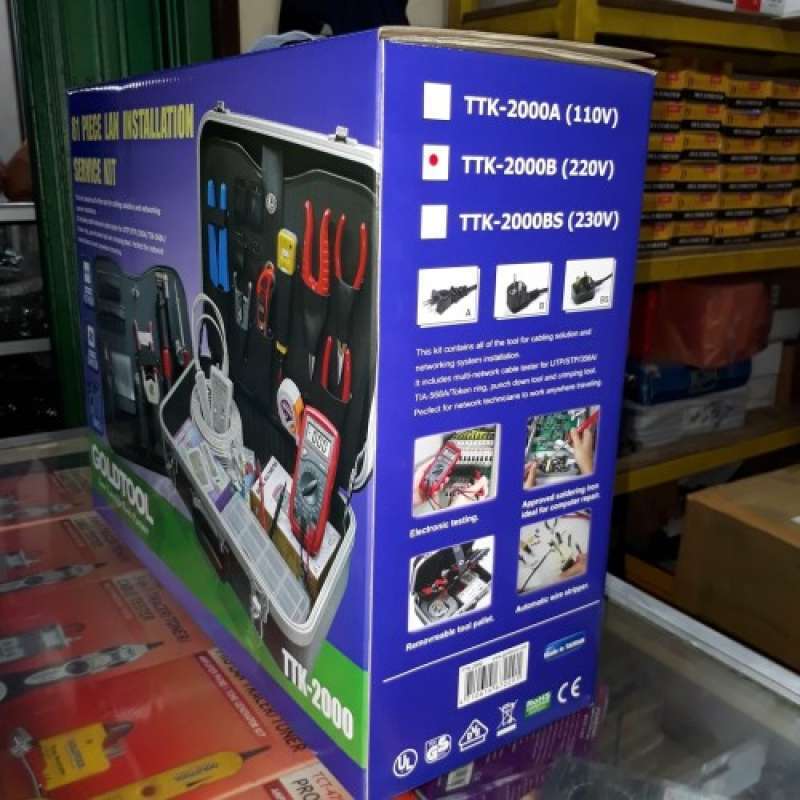 Jual Goldtool Ttk-2000 Toolkit Network Lan Rj45 Installaiton & Service ...
