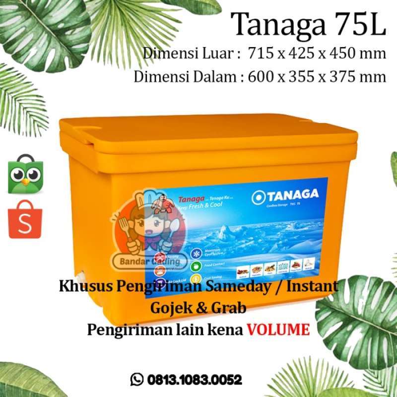 Promo Cool box / Coolbox / Ice Box Storage 75 Liter / Tanaga TNG 75 ...
