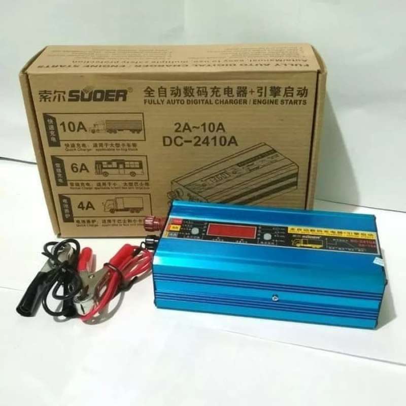 Jual Charger Accu Aki 24v 10a Full Automatic & Lcd Display - Suoer Dc ...