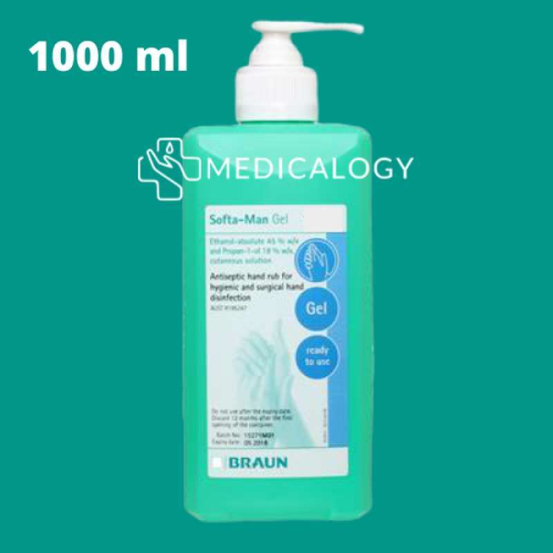 Promo Softaman B Braun Aseptic Antiseptik 1000ml 1 Liter / Softa Man B ...