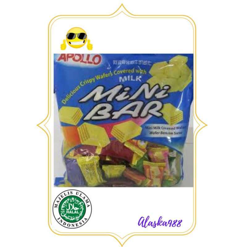 Jual APOLLO MINI BAR/ WAFER SUSU-MILK isi 50pcs x 6 gr di Seller 988 ...