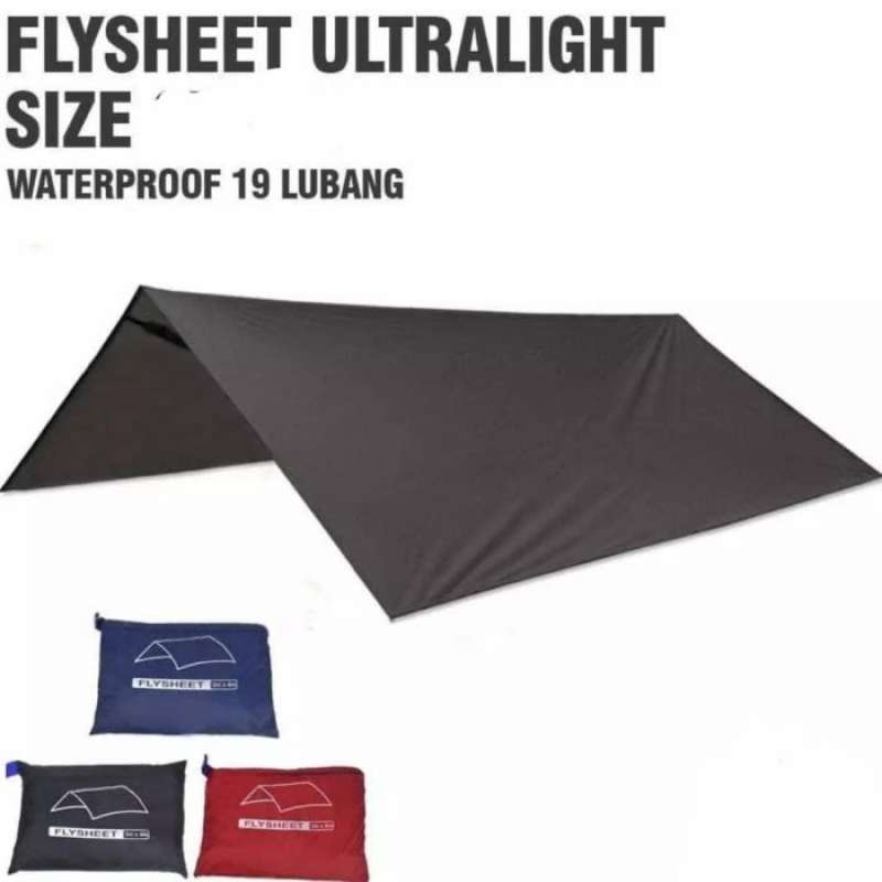 Promo Unik flysheet 3x4m bivak tarp tent waterproof pelindung atap ...