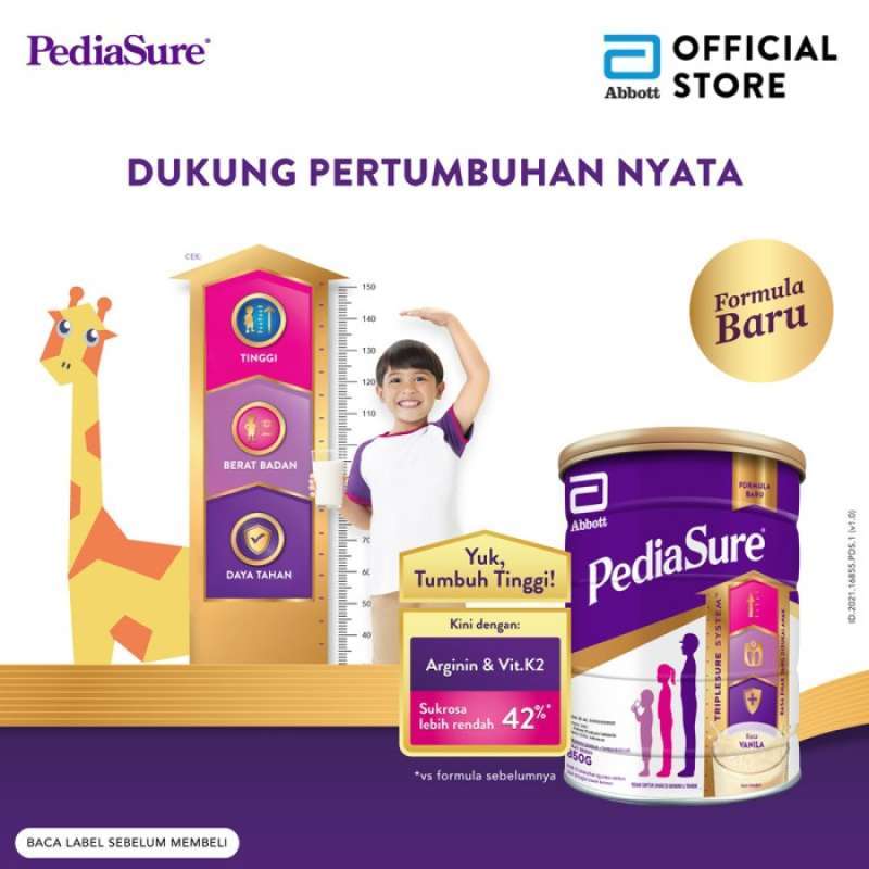 Jual Pediasure Madu 850 G (1-10 Tahun) Susu Formula Pertumbuhan Anak Di Seller Meedina Corner ...