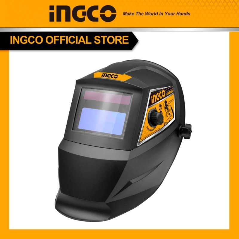 Jual HELM KEDOK LAS OTOMATIS WELDING AUTO DARK FULL FACE MASK INGCO ...