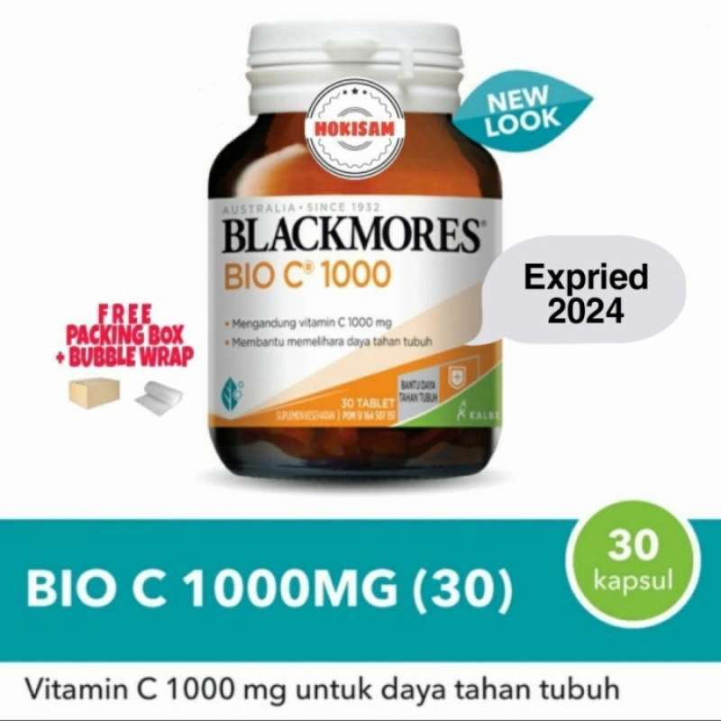 Jual Blackmores Bio C 1000mg 30 Tablets Bpom Kalbe Blackmores C 1000 Mg ...